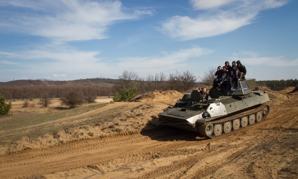 Conduite de Tank à Budapest - EVG - EVJF