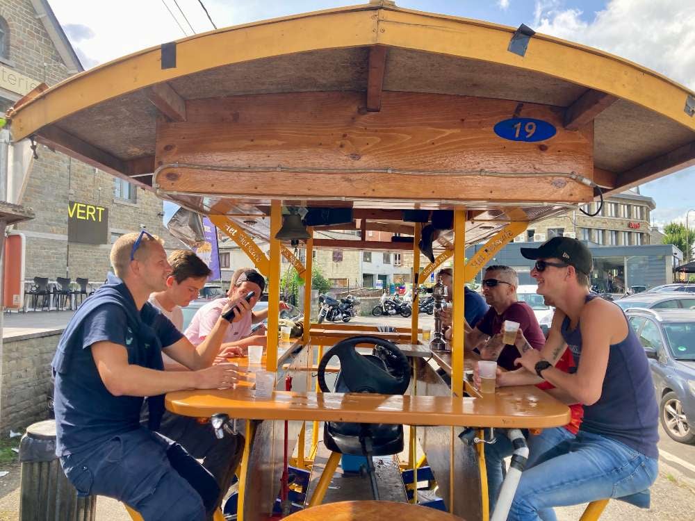 Beer bike dans les Ardennes belges